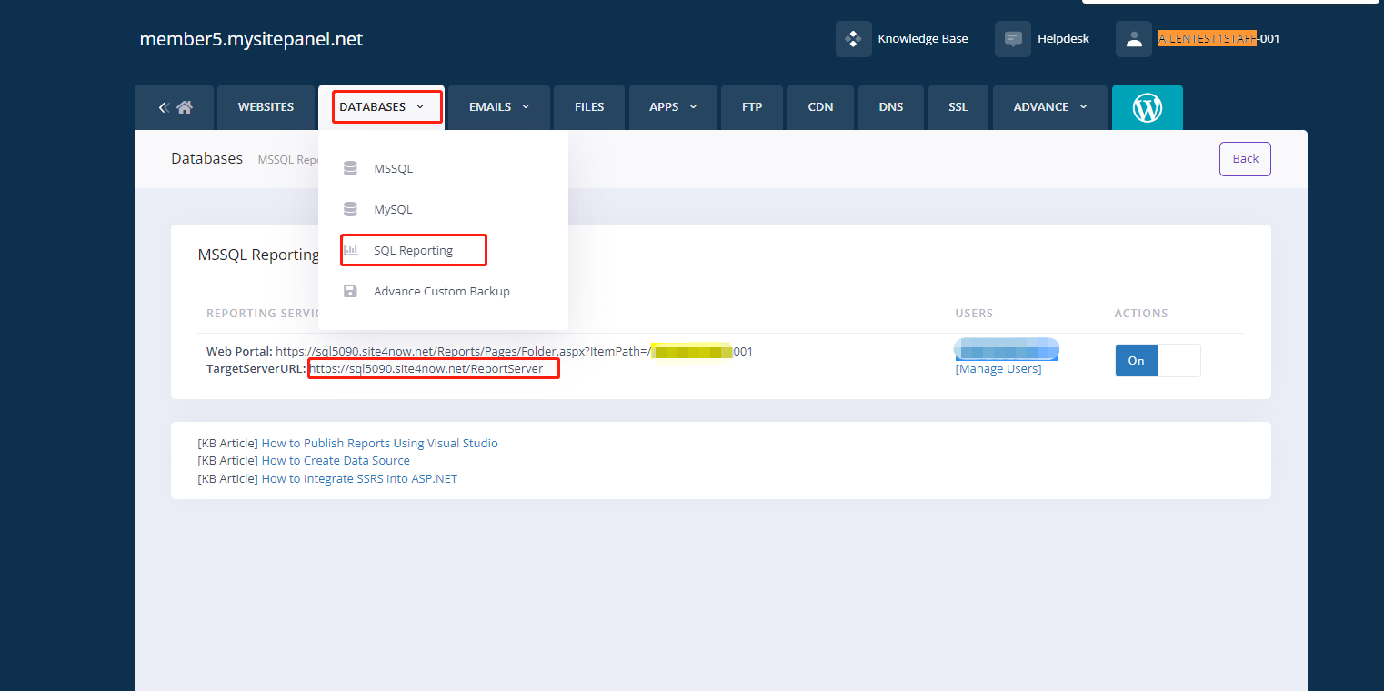 How to publish reports with Report Builder - myWindowsHosting.com